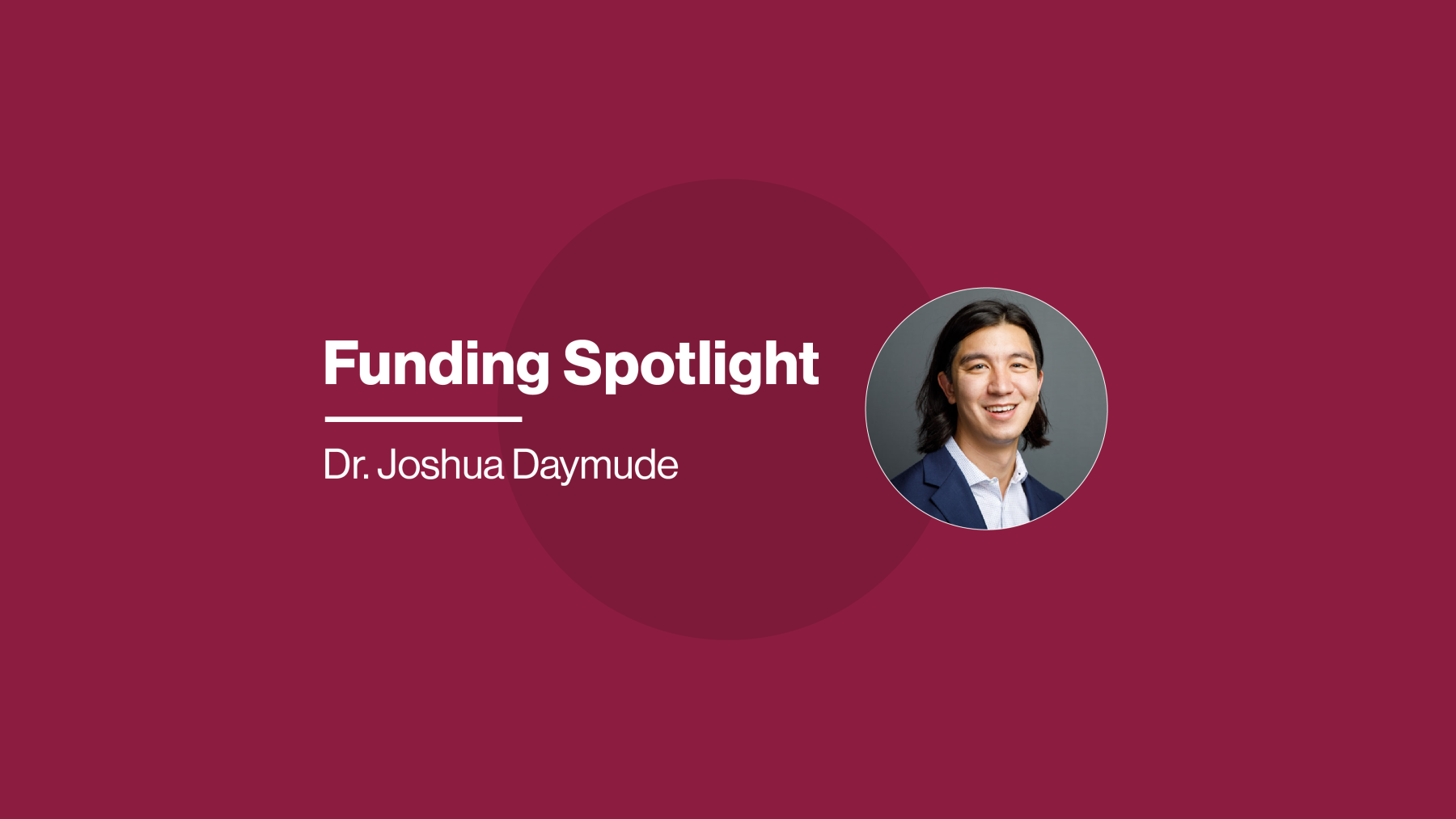 Funding Spotlight Joshua Daymude — From Arcs Award Recipient To Asu